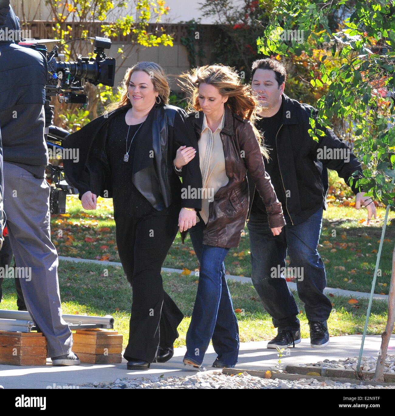 Celebrities laugh it up on the set of 'The Client List' Featuring ...