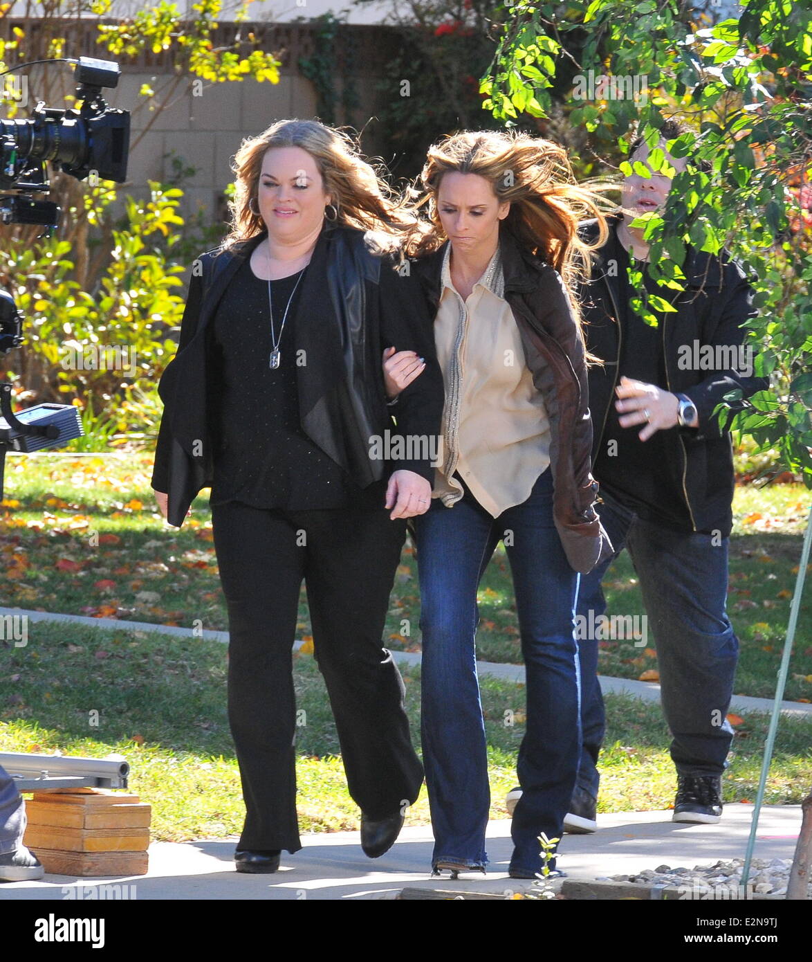 Celebrities laugh it up on the set of 'The Client List' Featuring ...