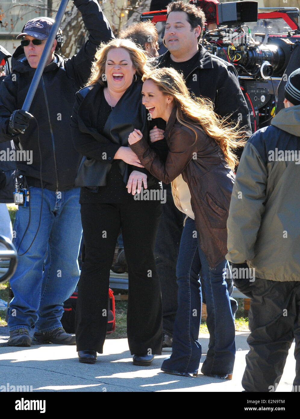 Celebrities laugh it up on the set of 'The Client List' Featuring ...