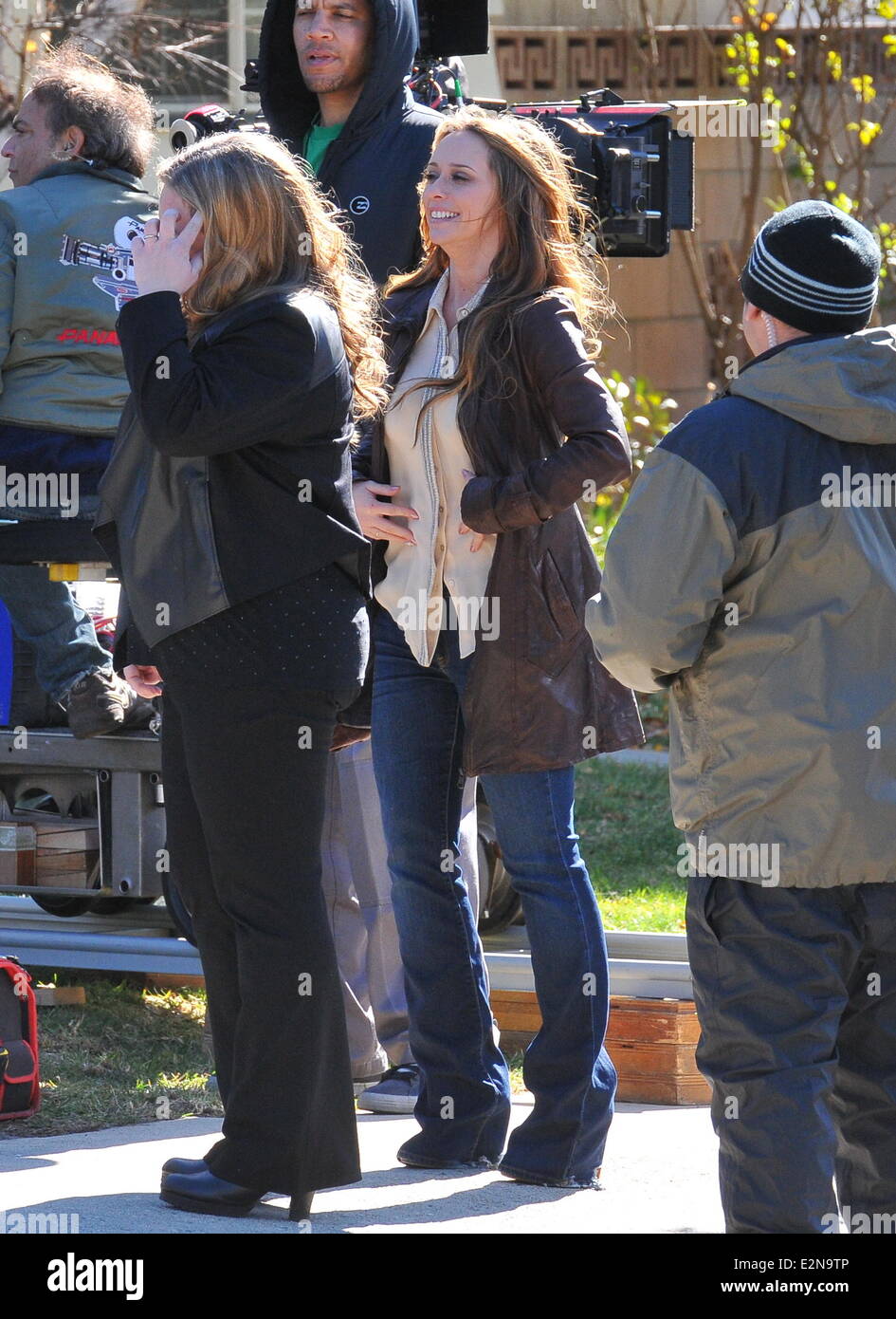 Celebrities laugh it up on the set of 'The Client List' Featuring ...