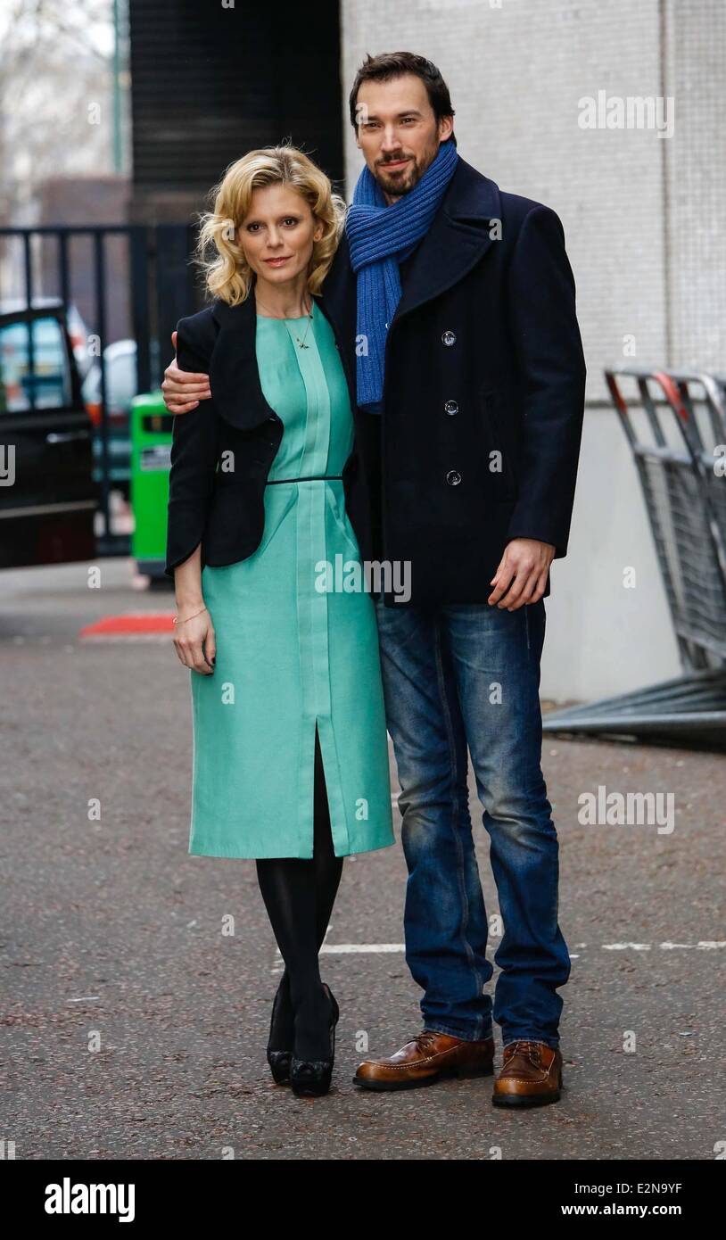 Celebrities at the ITV studios Featuring: Emilia Fox,David Caves Where ...