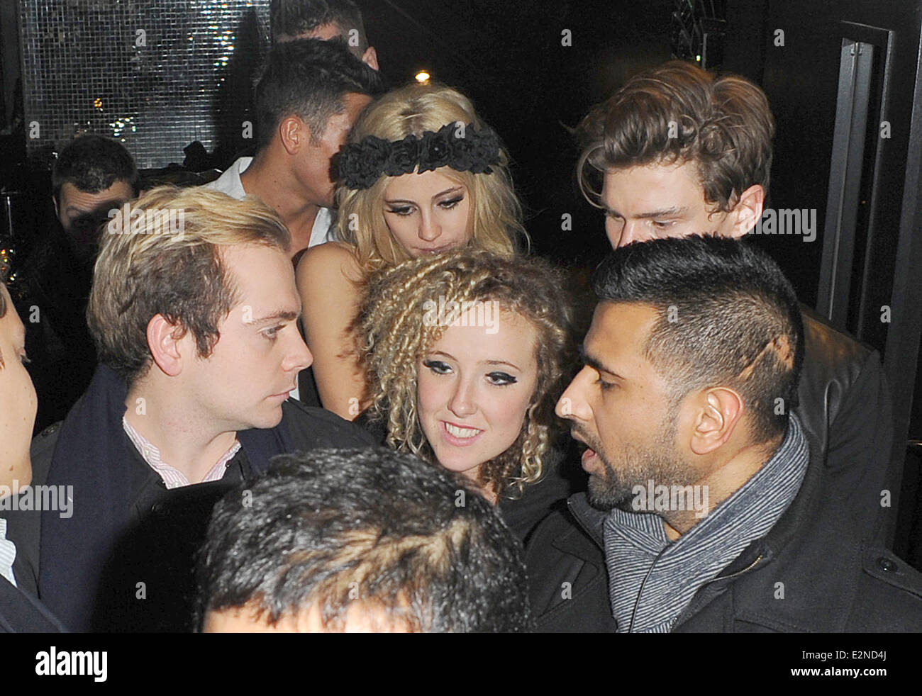 Pixie Lott celebrates her birthday at the Rose Cub with her brother and ...