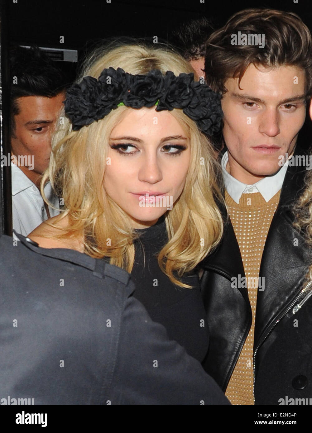 Pixie Lott celebrates her birthday at the Rose Cub with her brother and ...