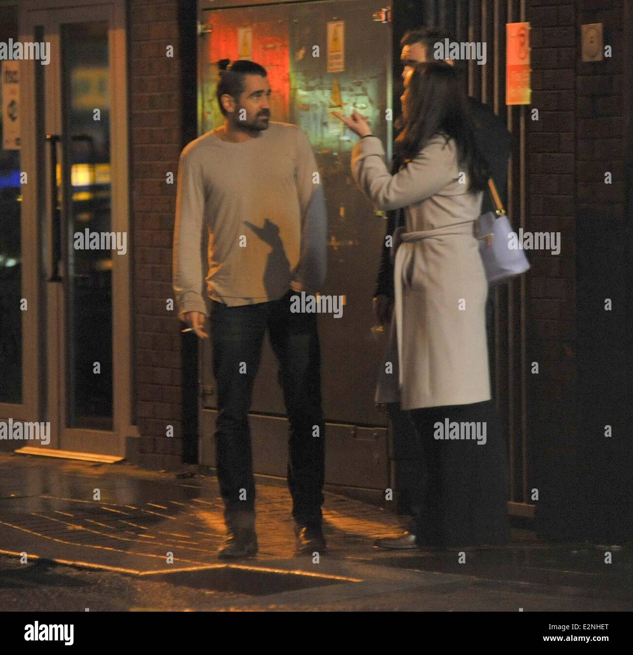 Colin Farrell looking disheveled and sporting a full beard is seen ...