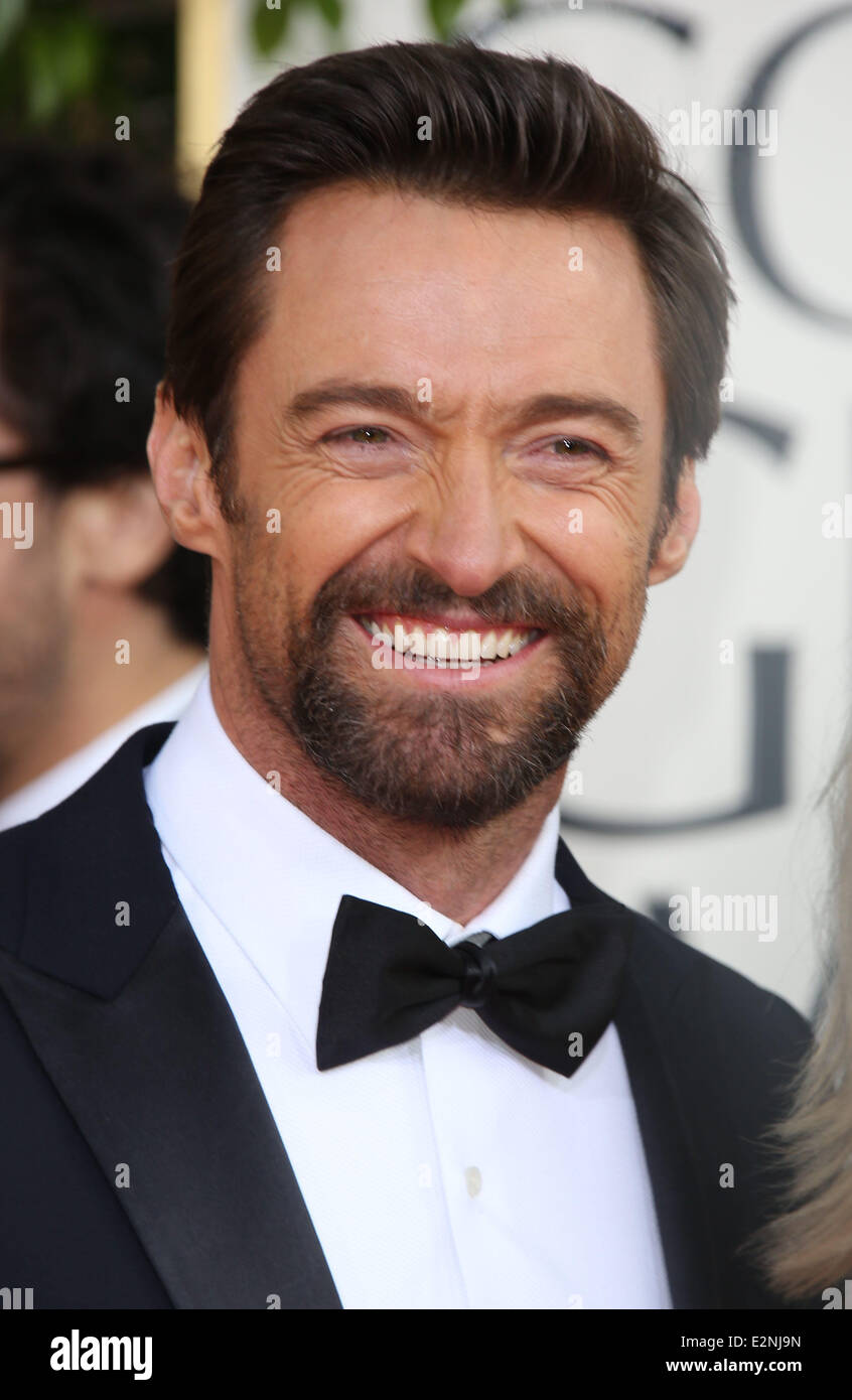 70th Annual Golden Globe Awards held at the Beverly Hilton Hotel - Arrivals Featuring: Hugh ...