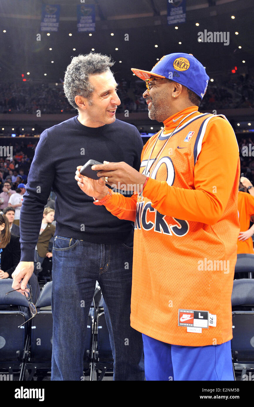 Celebrities courtside new york knicks hi-res stock photography and ...