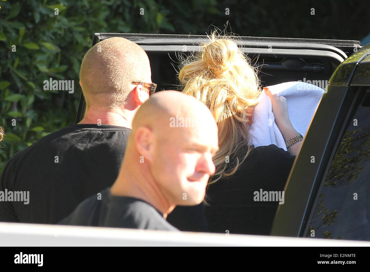 Adele aka Adele Adkins and her son arrives to a private residence in ...