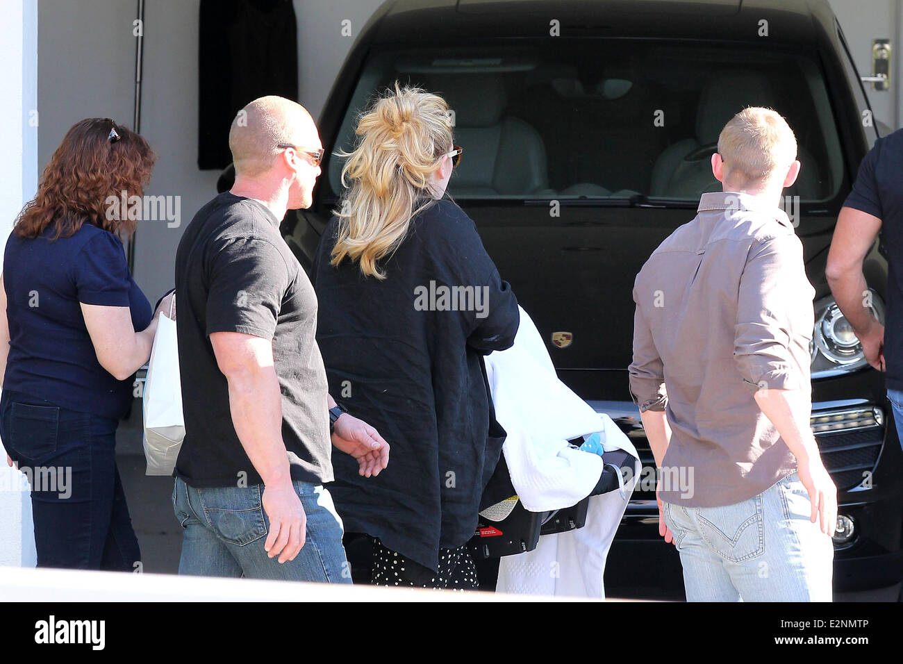 Adele aka Adele Adkins and her son arrives to a private residence in ...