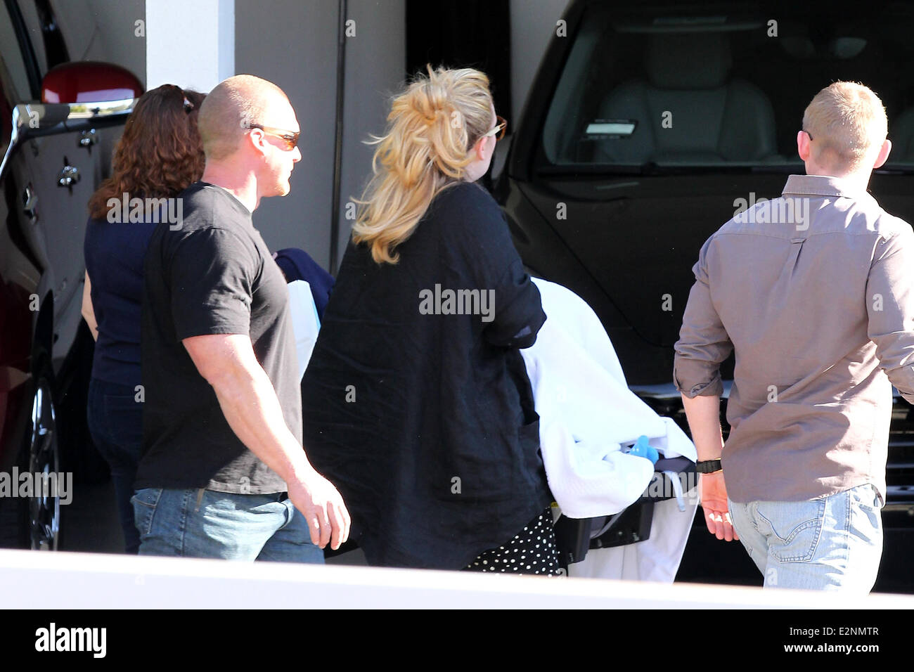 Adele aka Adele Adkins and her son arrives to a private residence in ...