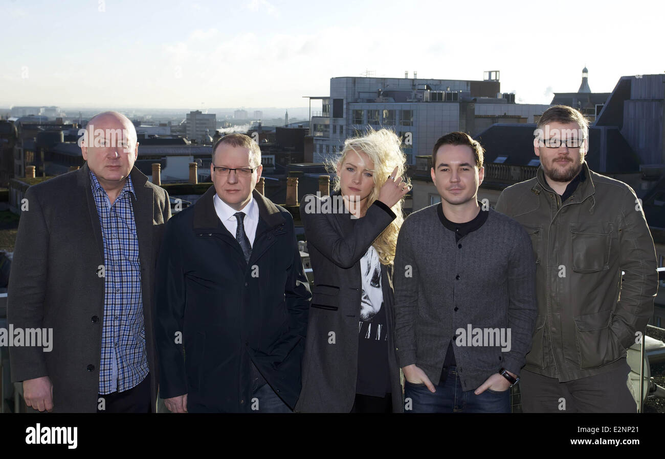 Cast attend a photocall The New Film "The Wee Man" in Glasgow. The Film ...
