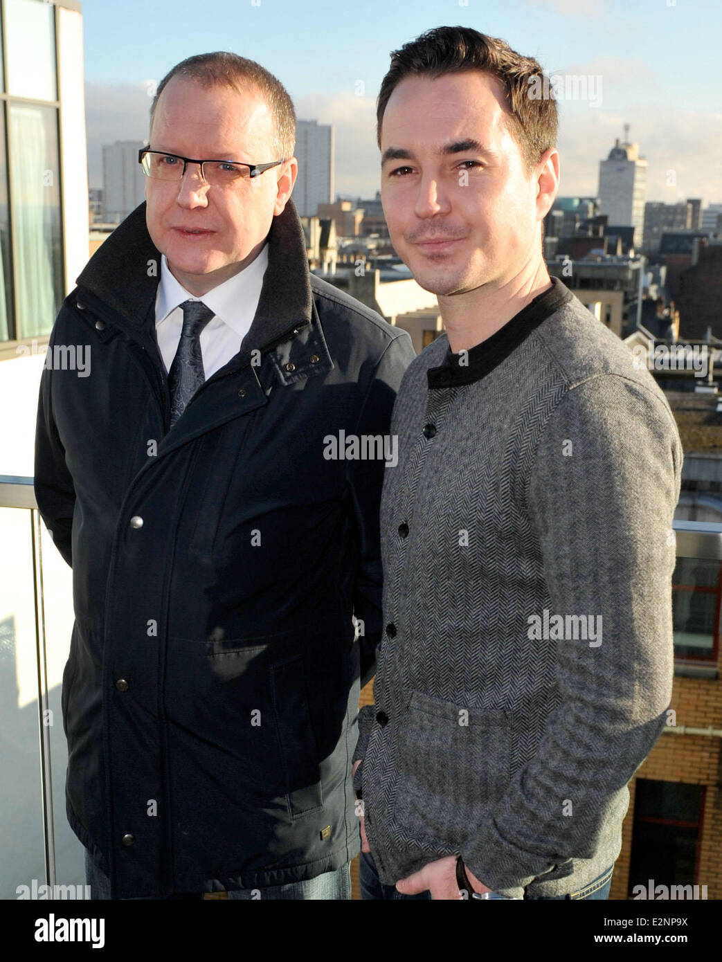 Cast members attend a photocall for new film 'The Wee Man' in Glasgow ...