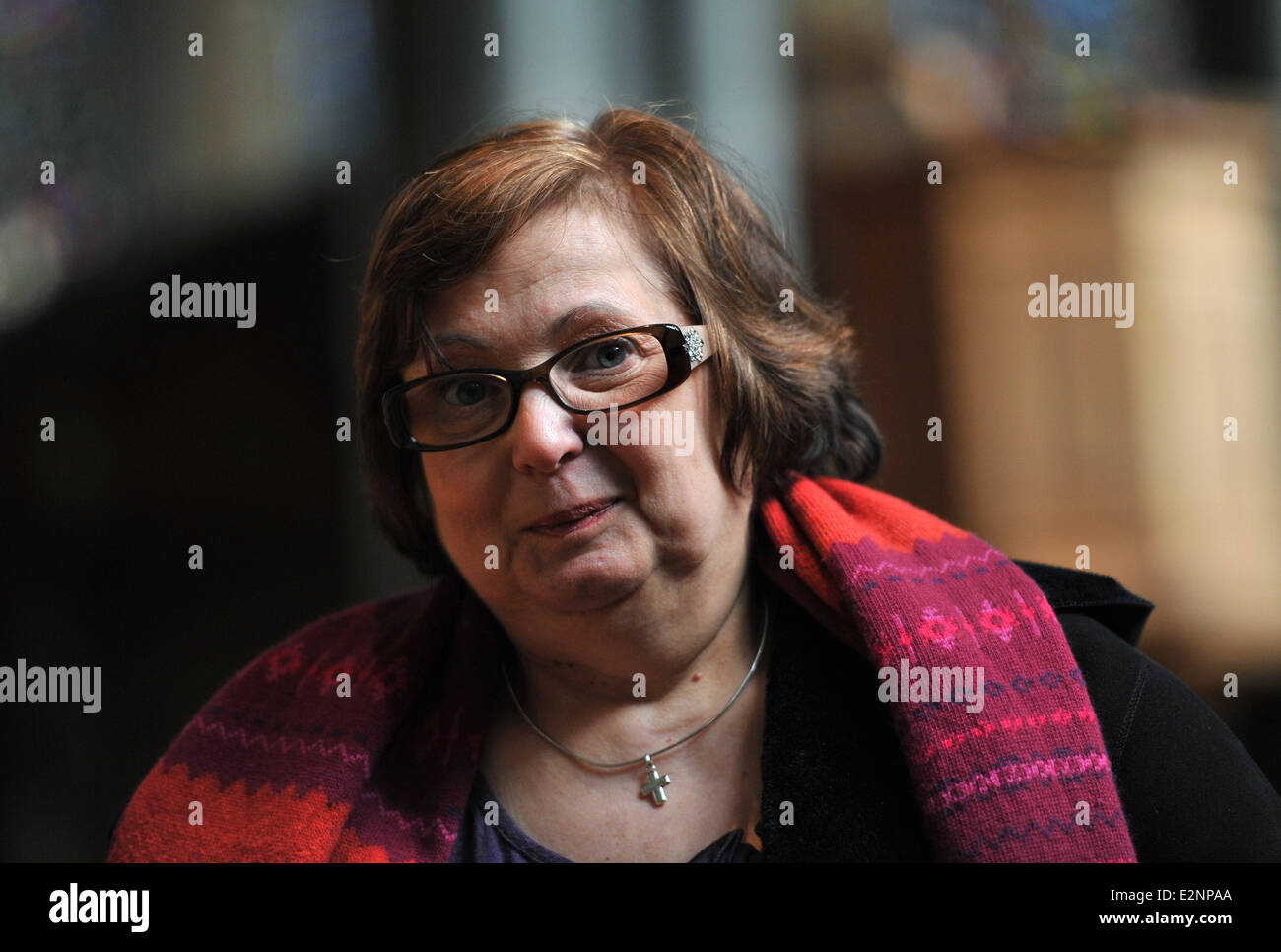 Former British Airways employee Nadia Eweida, stands in Temple Church ...