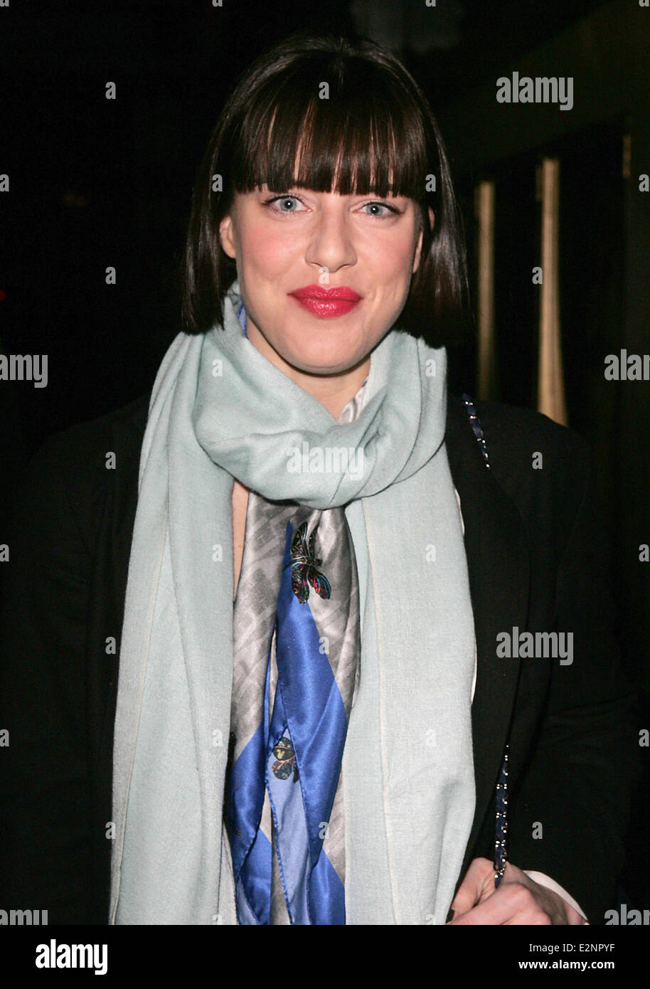 Michelle Ryan leaves the Savoy Theatre after performing in the stage ...
