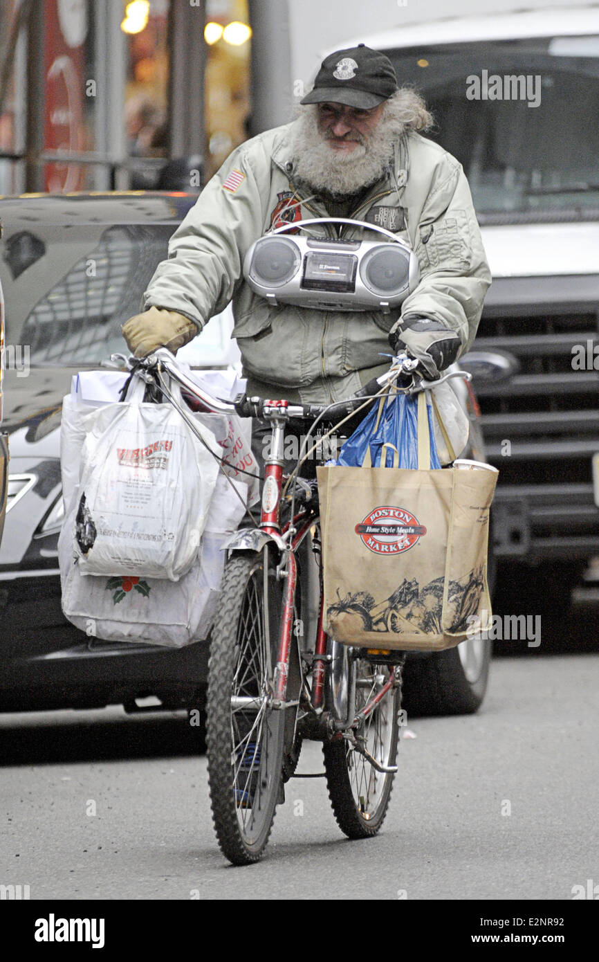 Radioman goes for a bike ride in Manhattan Featuring: Radioman Where ...