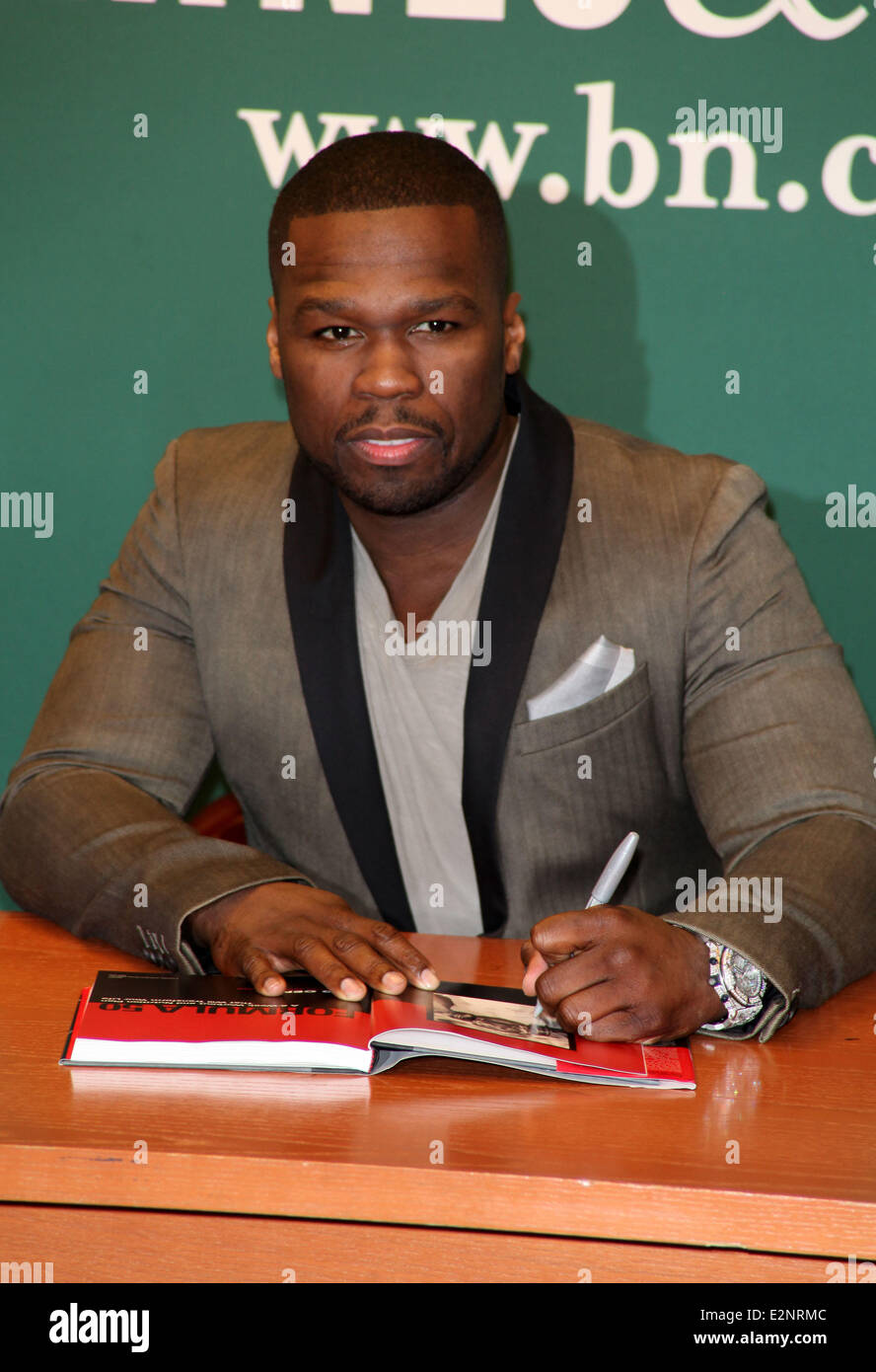 50 Cent attends his 'Formula 50' book signing at Barnes & Noble in New ...