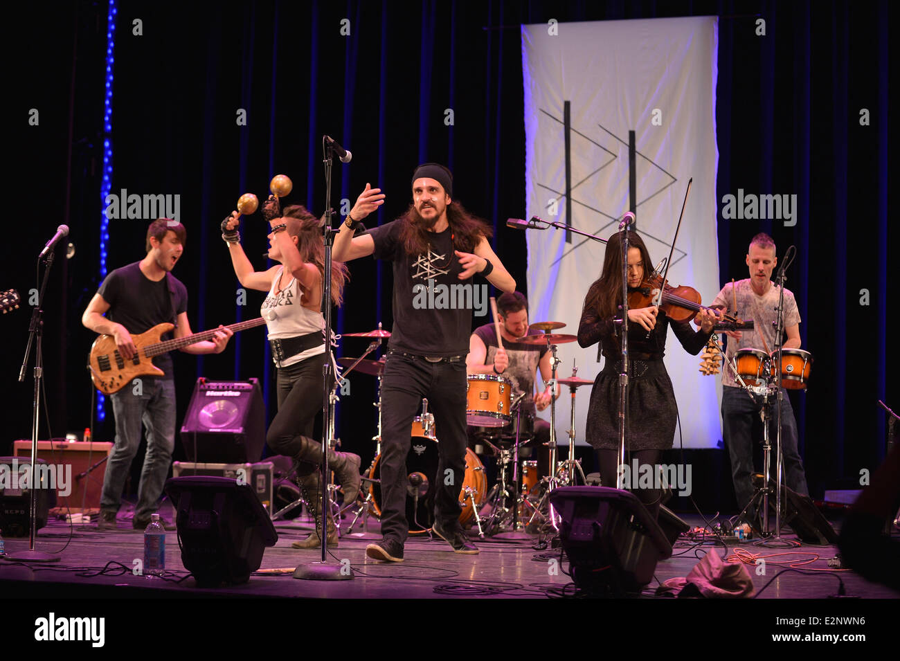 Salvko Bosnjak of Gypsy Punk band Bad Buka performs at The John F ...