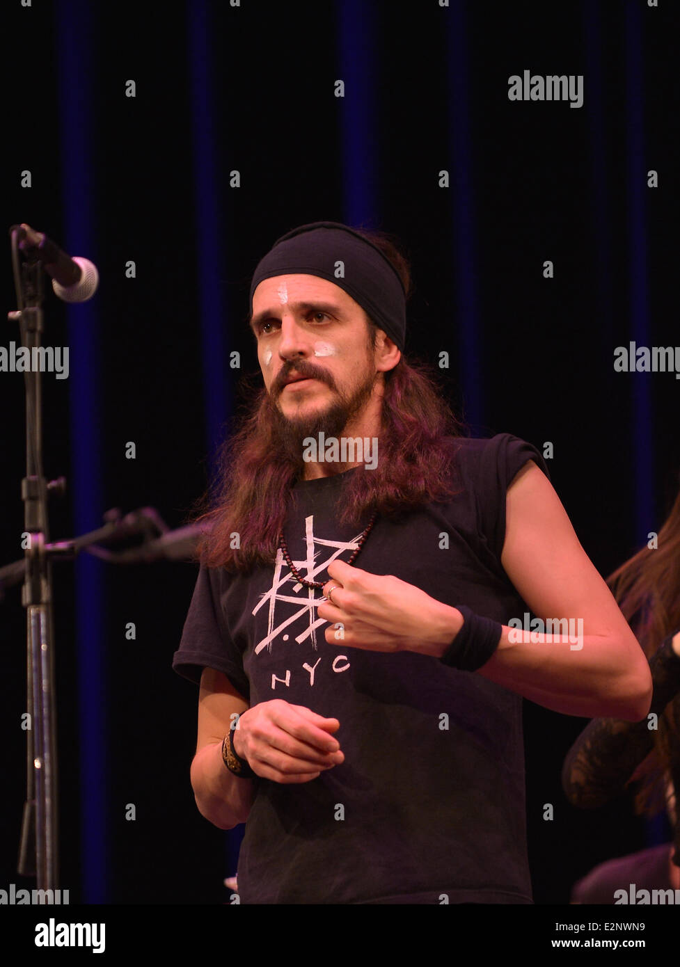 Salvko Bosnjak of Gypsy Punk band Bad Buka performs at The John F ...