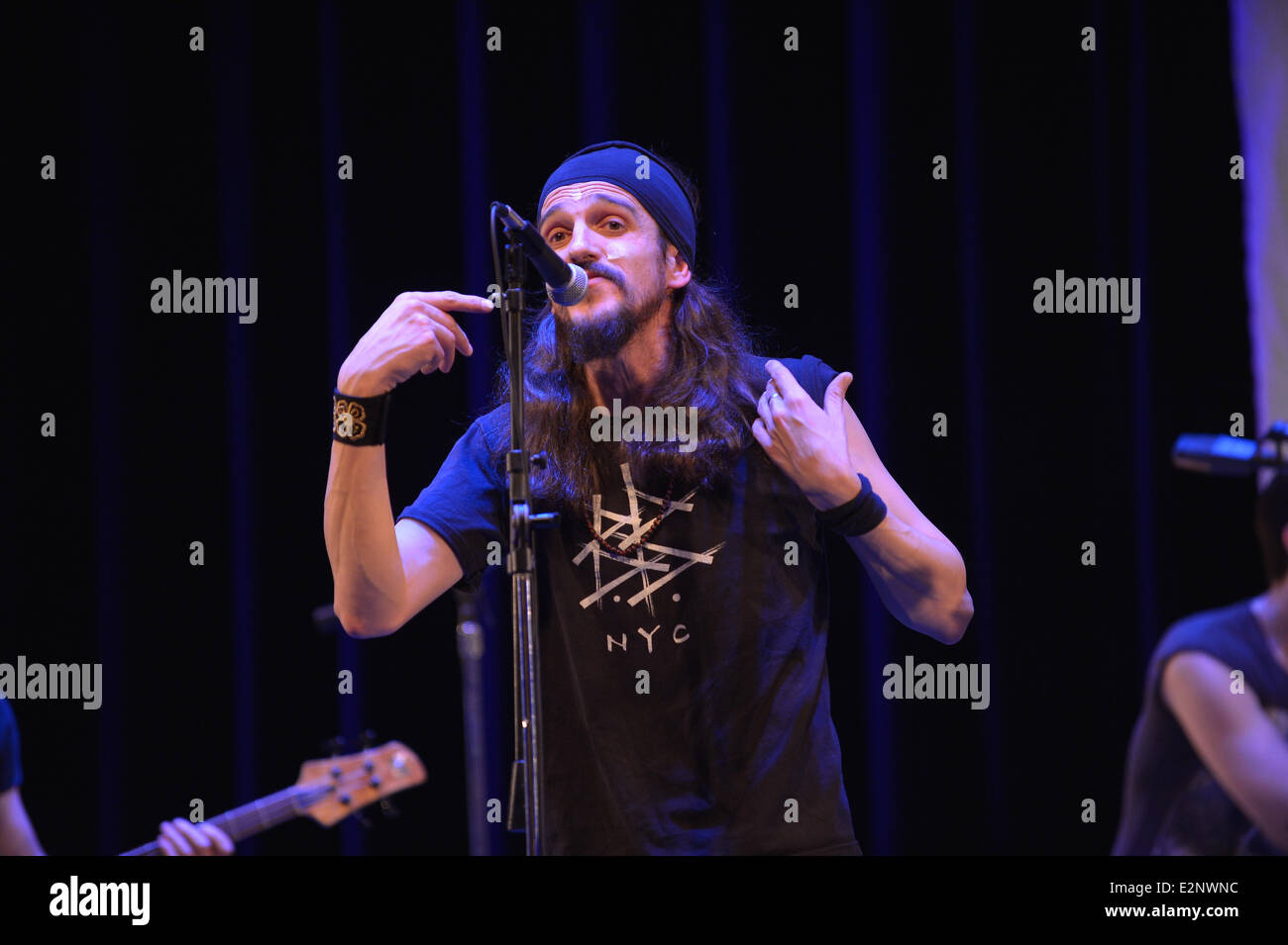 Salvko Bosnjak of Gypsy Punk band Bad Buka performs at The John F ...