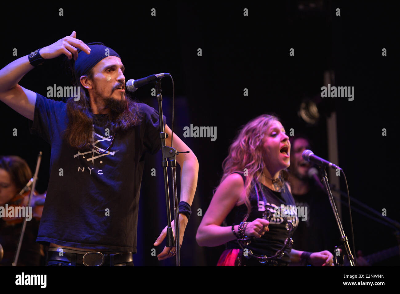 Salvko Bosnjak of Gypsy Punk band Bad Buka performs at The John F ...