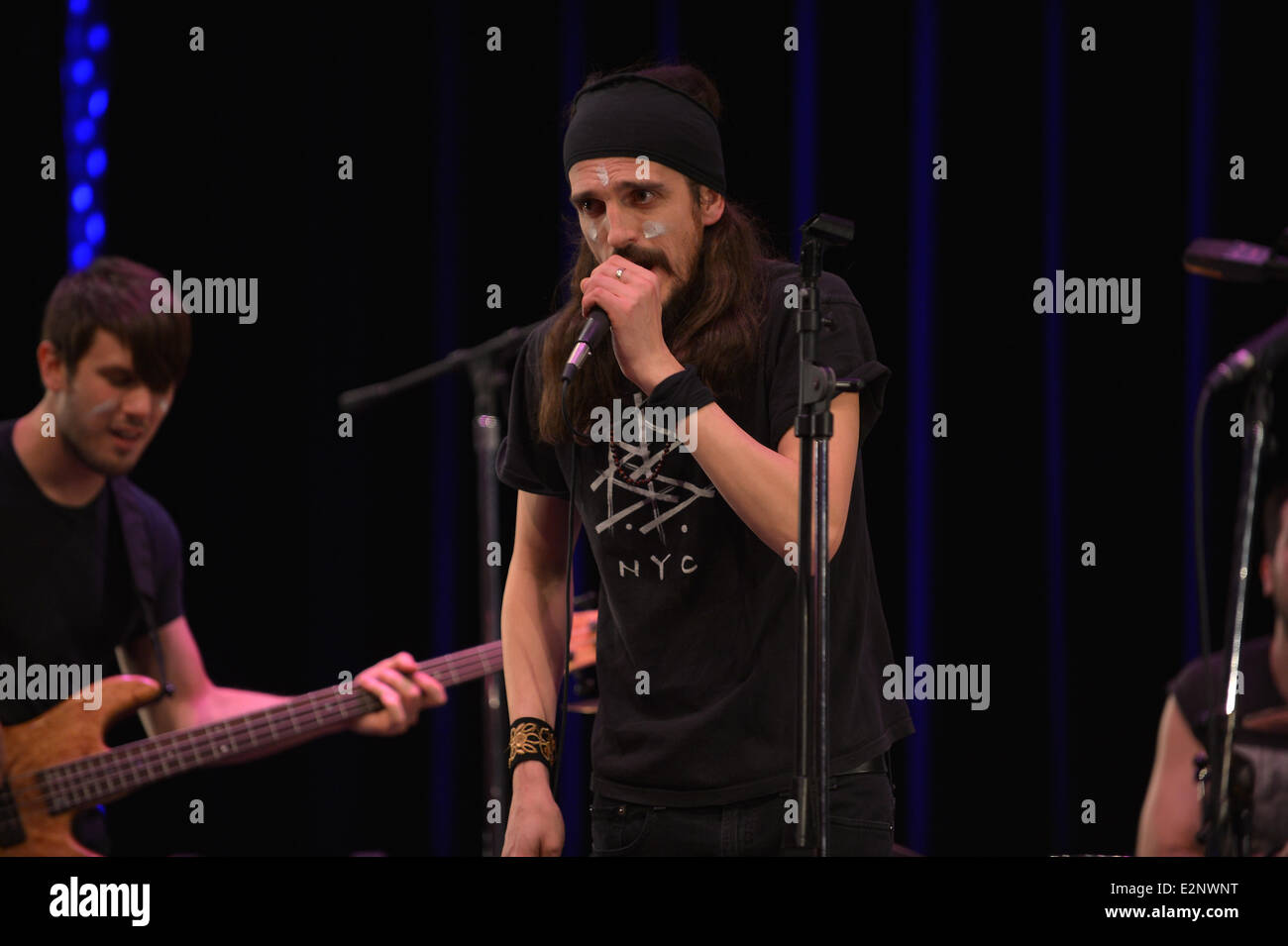 Salvko Bosnjak of Gypsy Punk band Bad Buka performs at The John F ...