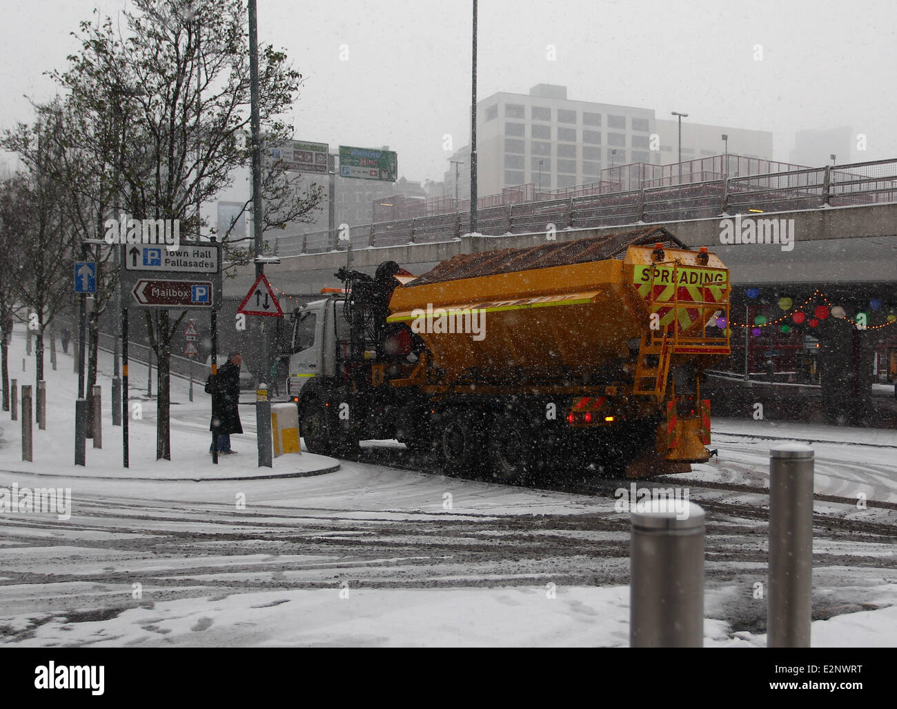 Snow scenes in Birmingham Featuring: General Views Where: Birmingham ...