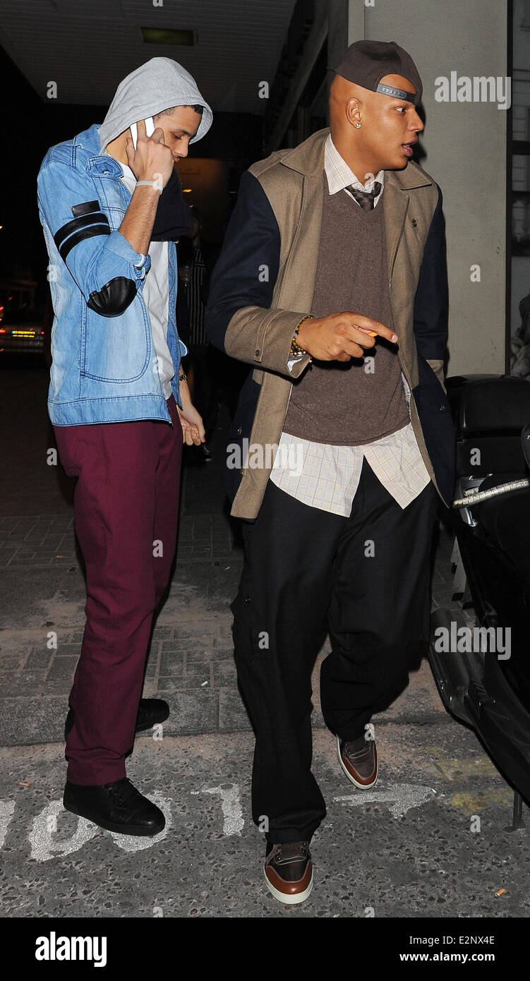 Celebrities outside Rose Club in London Featuring: Charlie Villanueva ...