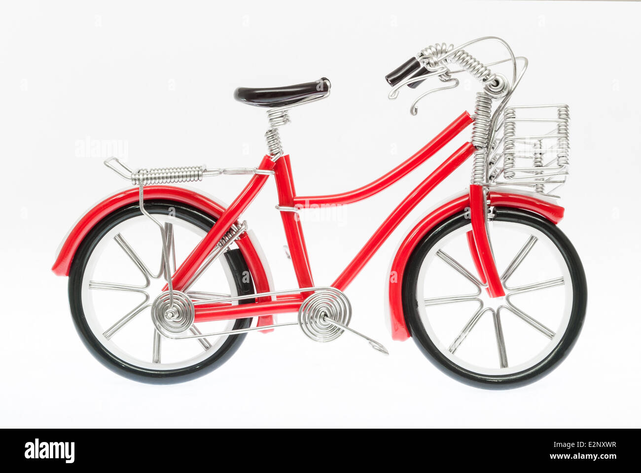 Classic red bicycle Cut Out Stock Images & Pictures - Alamy
