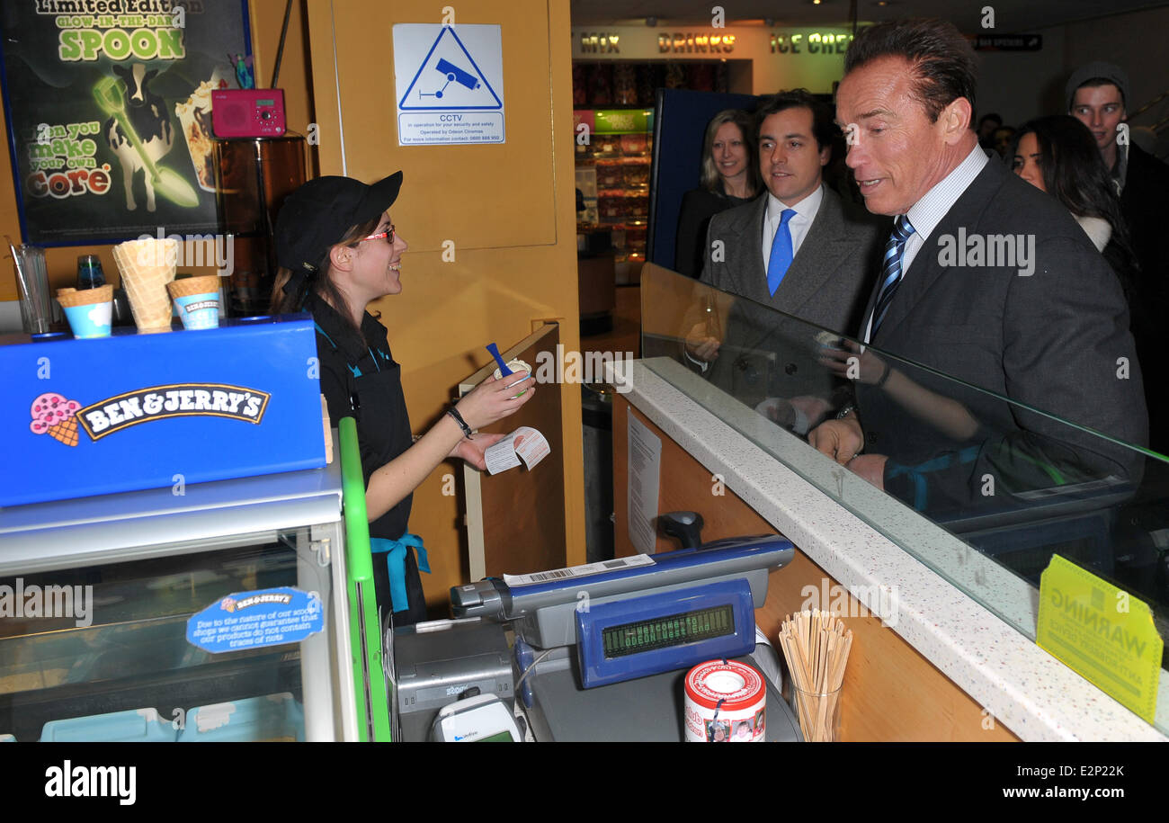 'The Last Stand' UK film premiere held at the Odeon West End - Inside ...