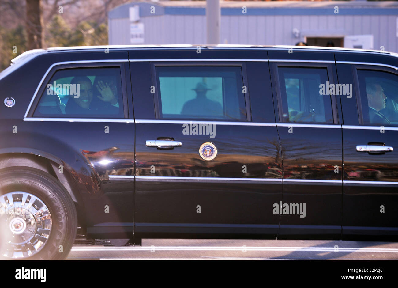The 57th Presidential Inaugural Parade Featuring: Barack Obama,Michelle ...