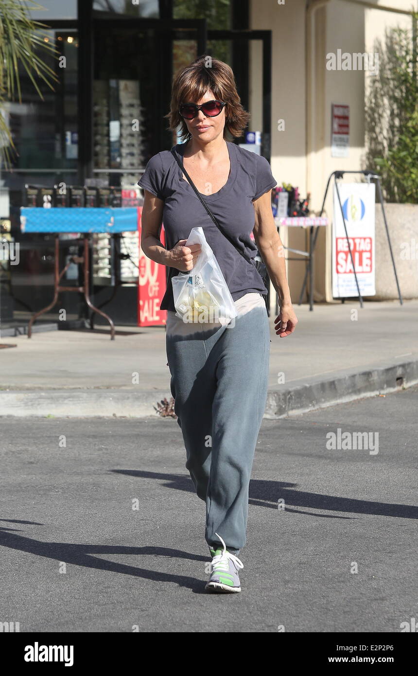 Lisa Rinna seen leaving the gym in Studio City Featuring: Lisa Rinna ...