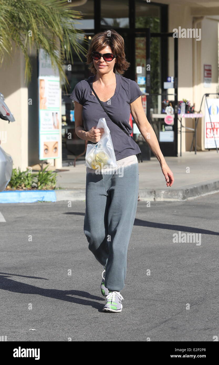 Lisa Rinna seen leaving the gym in Studio City Featuring: Lisa Rinna ...