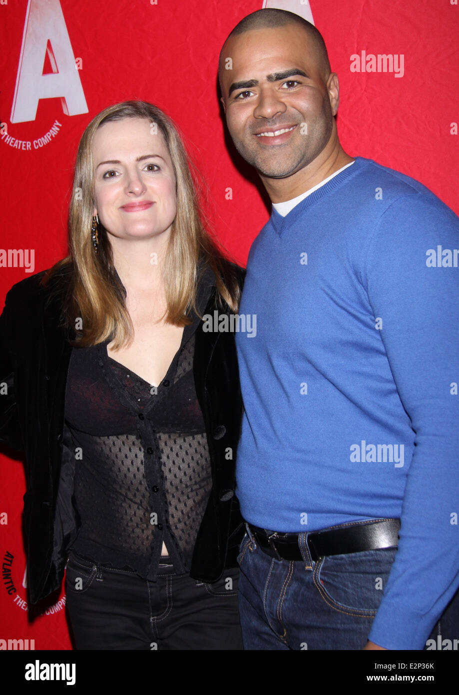 Keira Naughton and Christopher Jackson at the premiere after party for ...