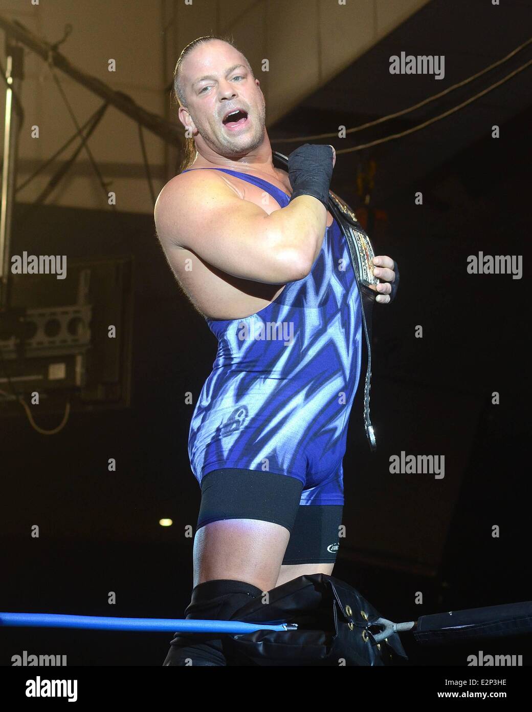 The stars of TNA Wrestle during the Maximum Impact Tour 2013 held at ...