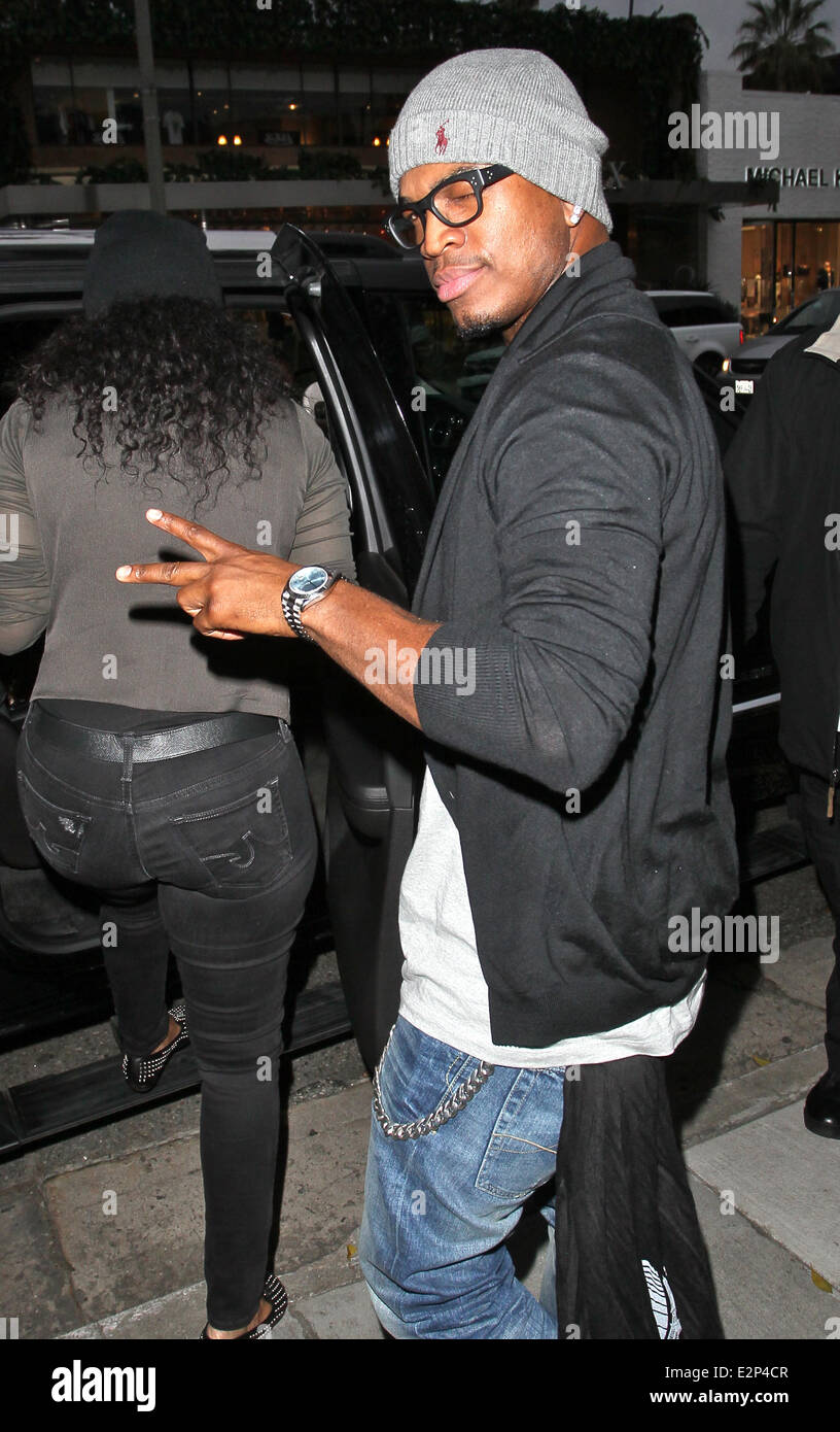 Ne-Yo and his girlfriend Monyetta Shaw have a late lunch at The Ivy on ...
