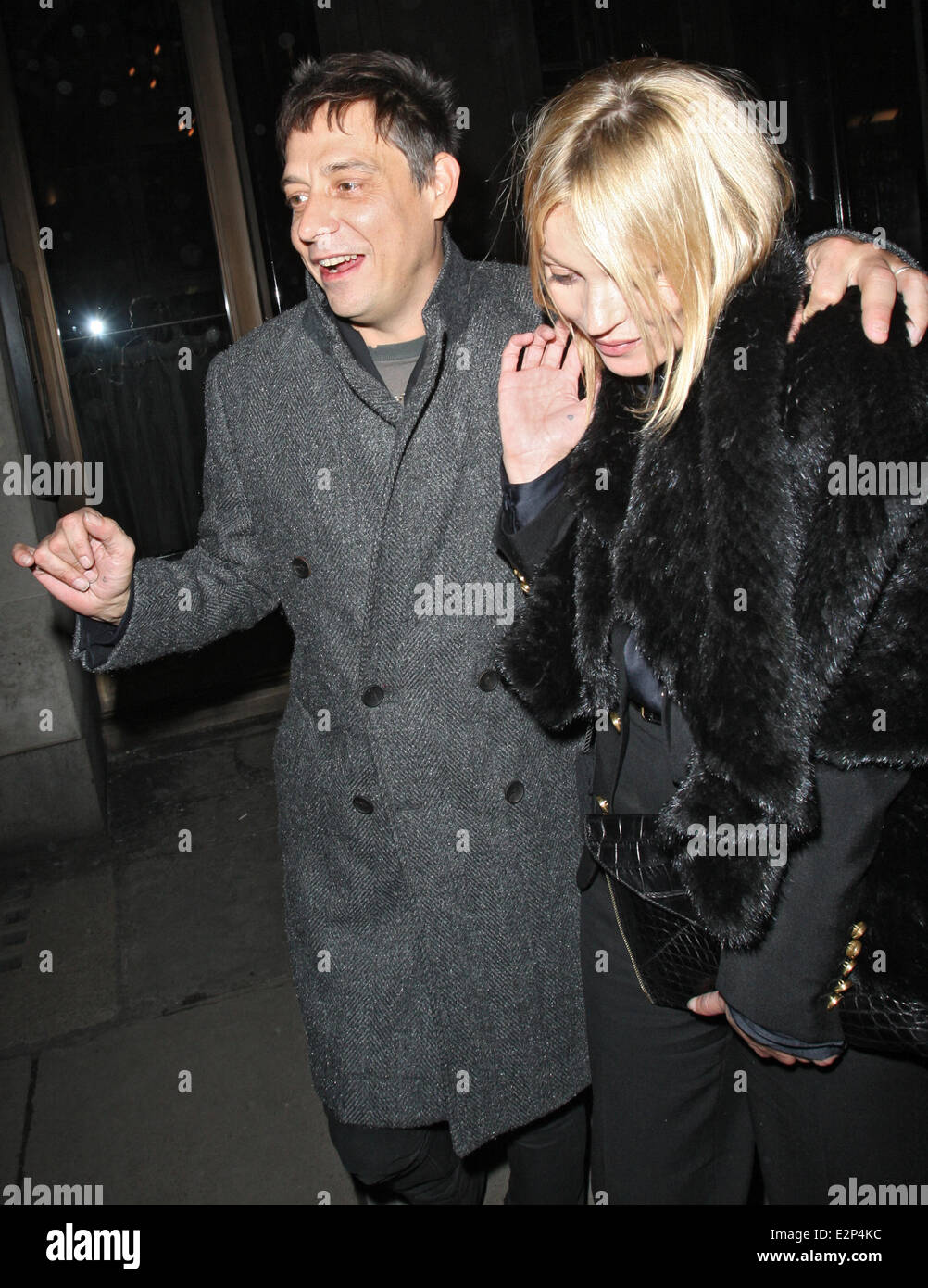 Kate Moss leaves the Wolseley after dining with Jamie Hince and her ...
