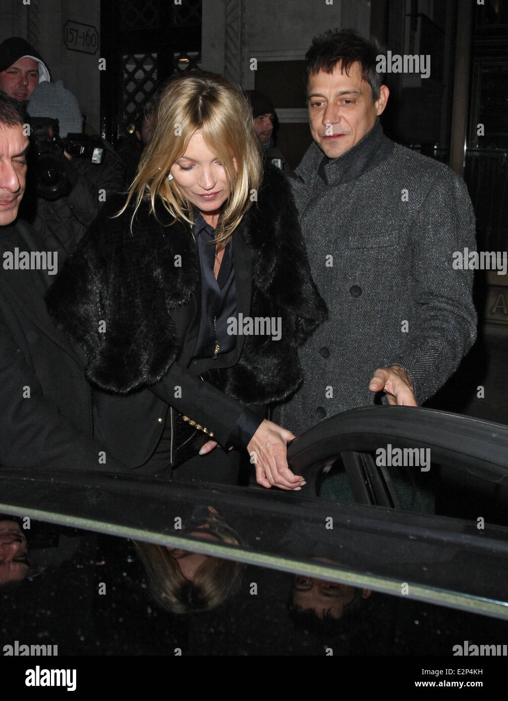 Kate Moss leaves the Wolseley after dining with Jamie Hince and her ...