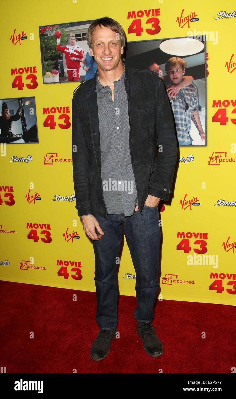 Movie 43 - Los Angeles Premiere - Arrivals Featuring: Tony Hawk Where ...