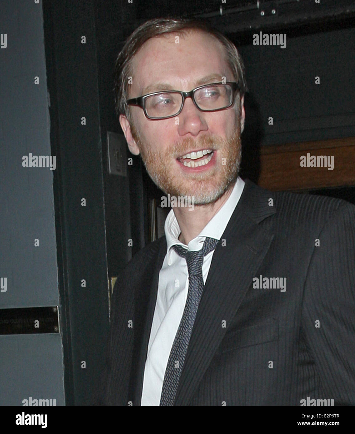 Stephen Merchant leaving the Groucho club Featuring: Stephen Merchant ...