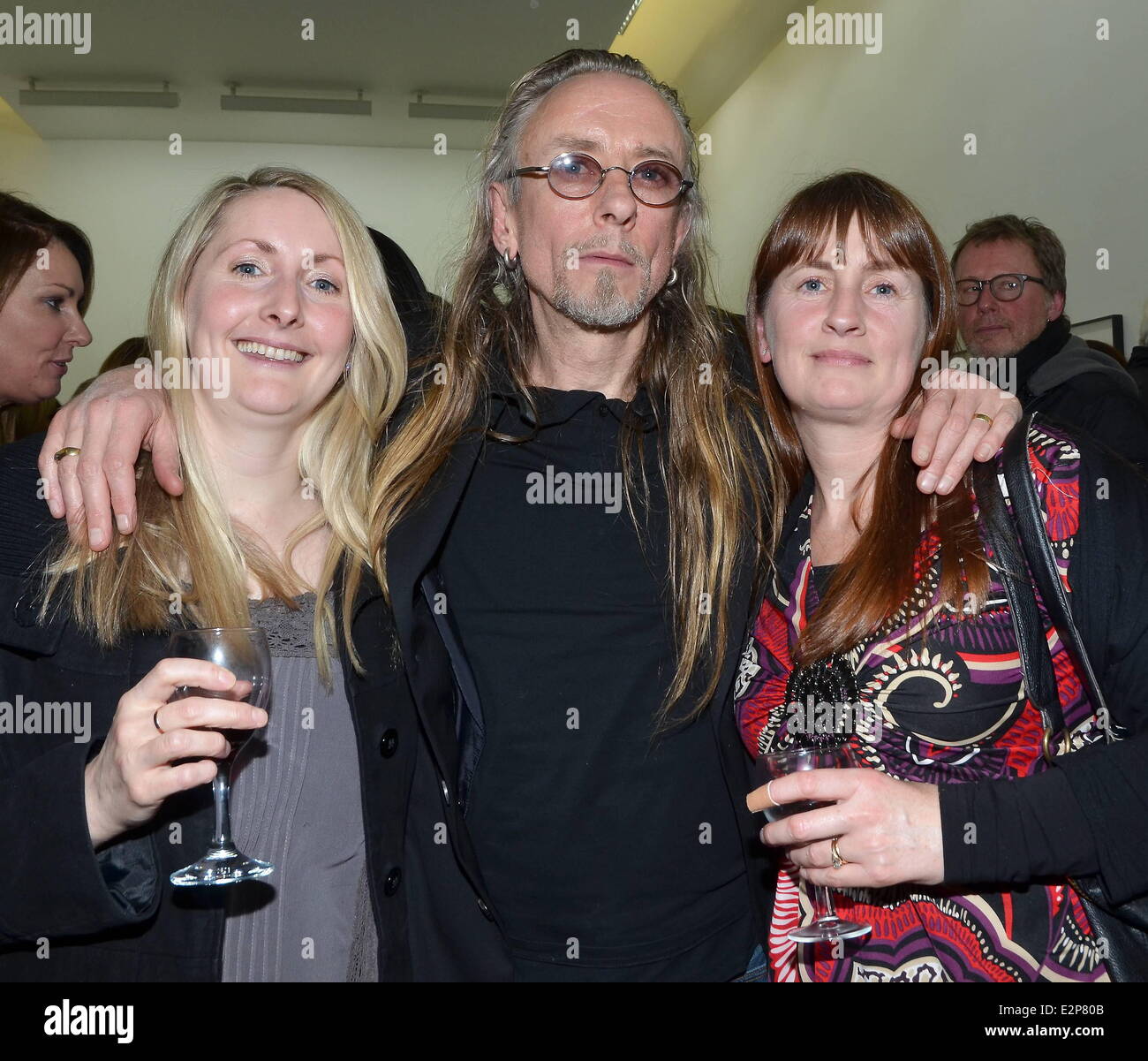U2 members Bono and The Edge at the Kerlin Gallery to support their ...