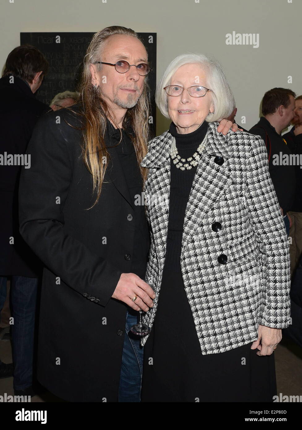 U2 members Bono and The Edge at the Kerlin Gallery to support their ...