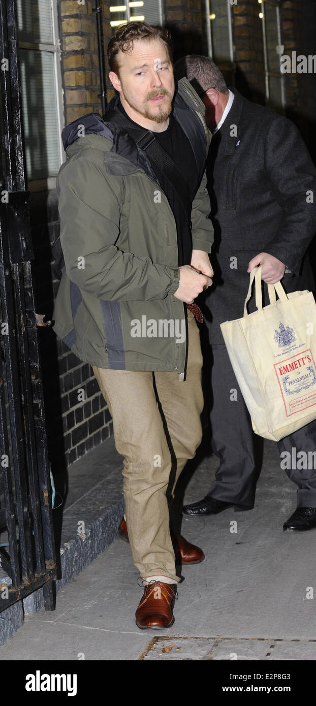 Celebrities at the ITV studios Featuring: Samuel West,Sam West Where ...