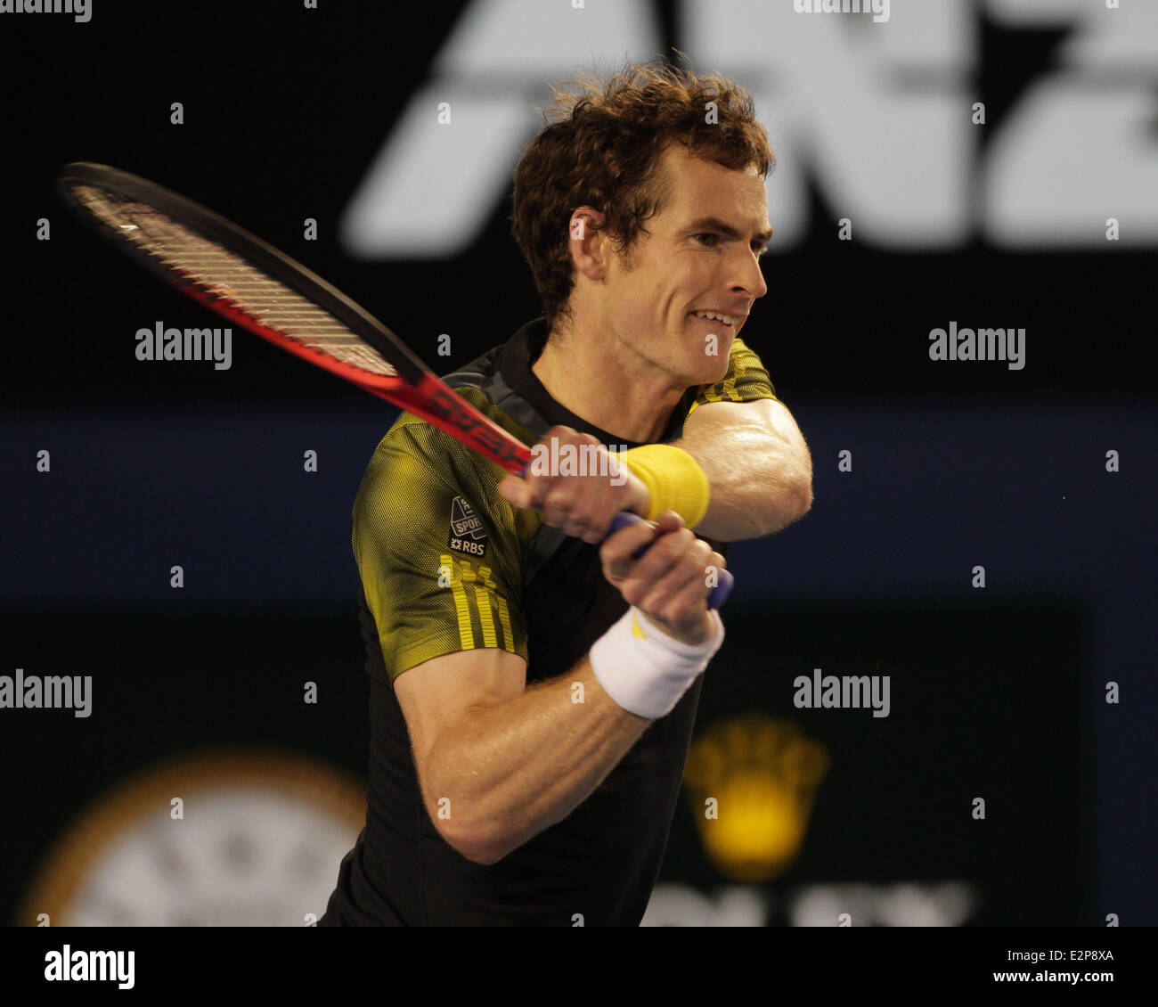 Australian Open Tennis 2013 - Rod Laver Arena - Andy Murray (Gbr) beat ...