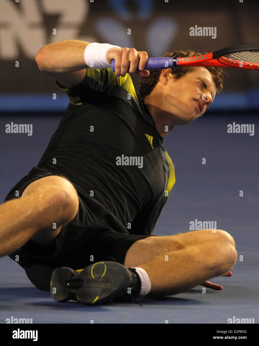 Australian Open Tennis 2013 - Rod Laver Arena - Andy Murray (Gbr) beat ...