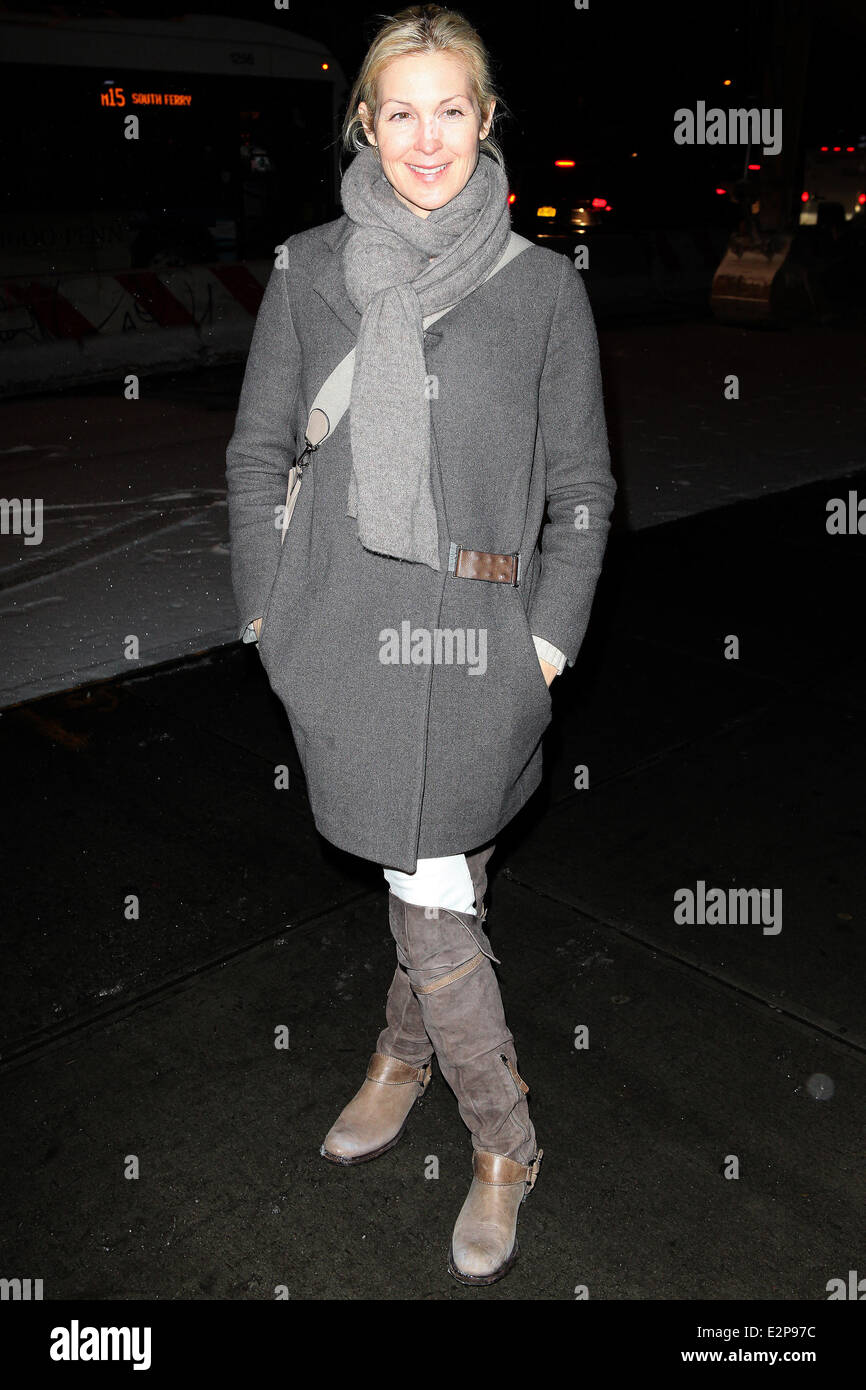 Celebrities brave the snow for the 'Warm Bodies' premiere, held at the ...