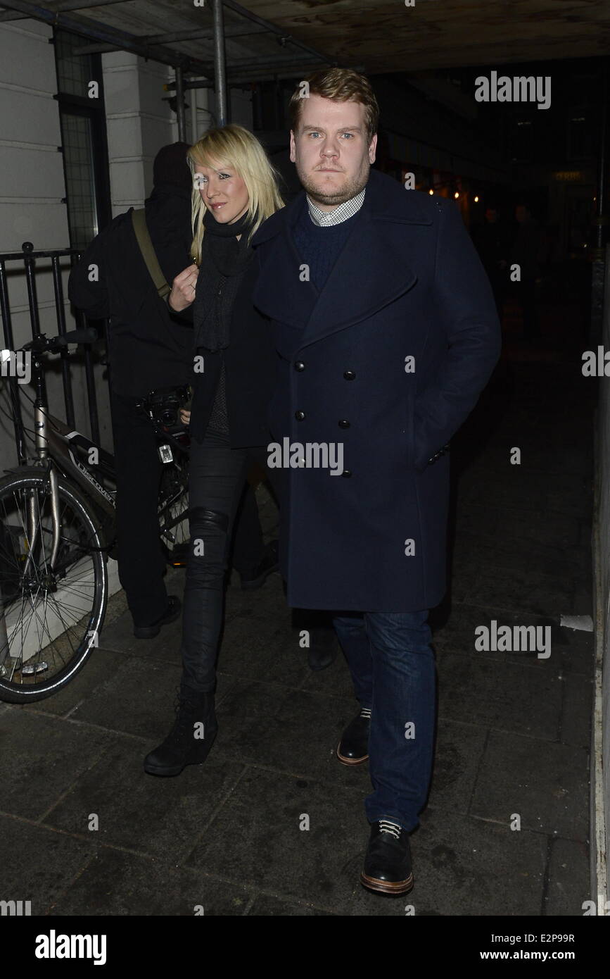 Celebrities leaving Little House restaurant Featuring: James Cordon ...