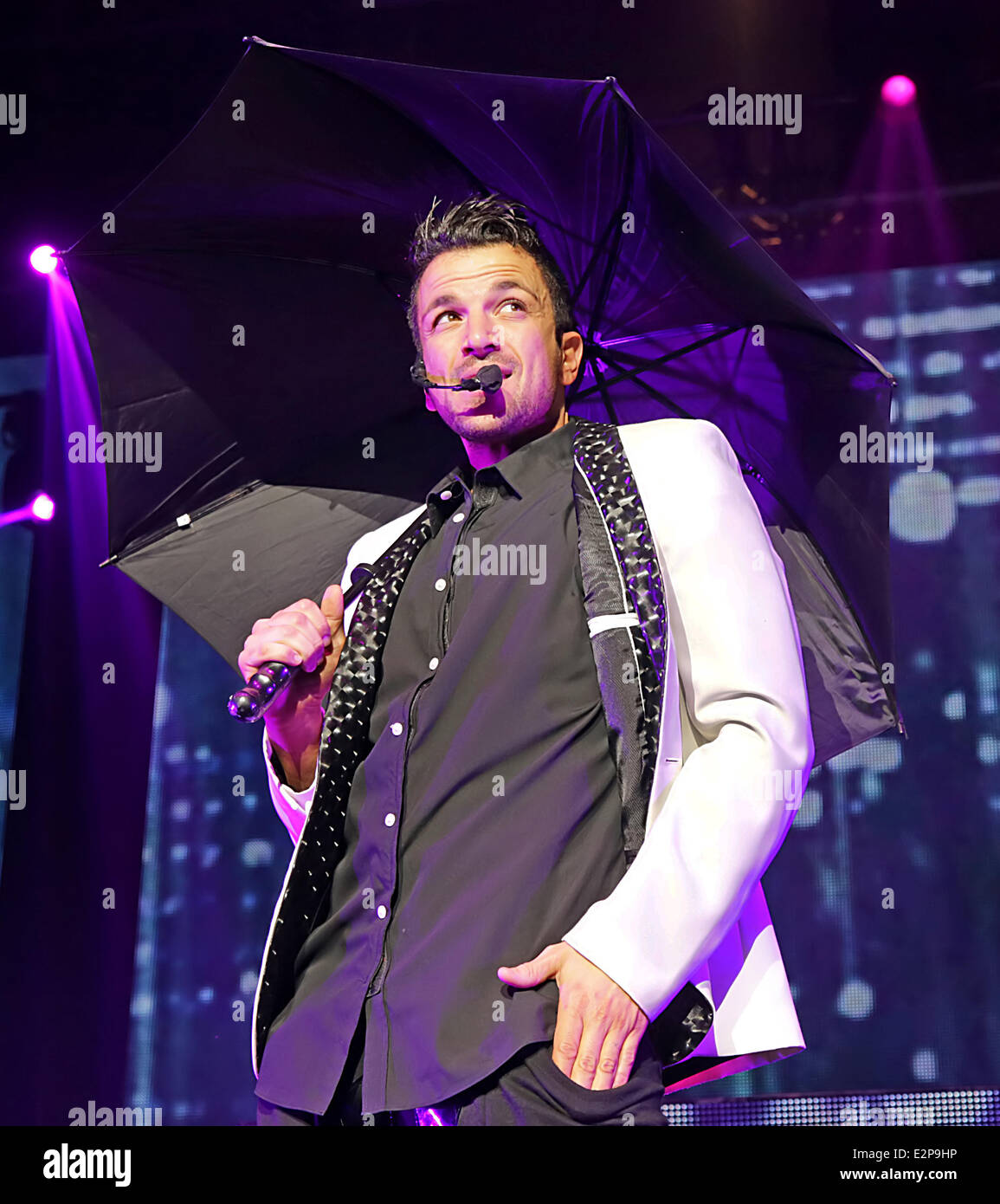 Peter Andre performs live at the Liverpool Echo Arena as part of his ...