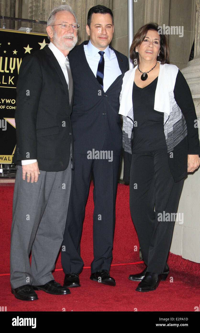 Jimmy Kimmel is honoured with a star on the 'Hollywood Walk of Fame ...