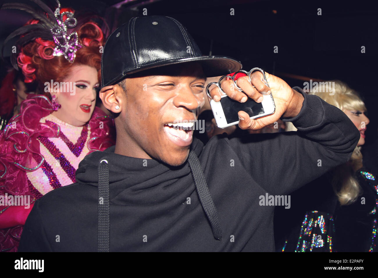 RuPaul's Drag Race Season 5 at XL Club Featuring: Brass knuckle iPhone ...