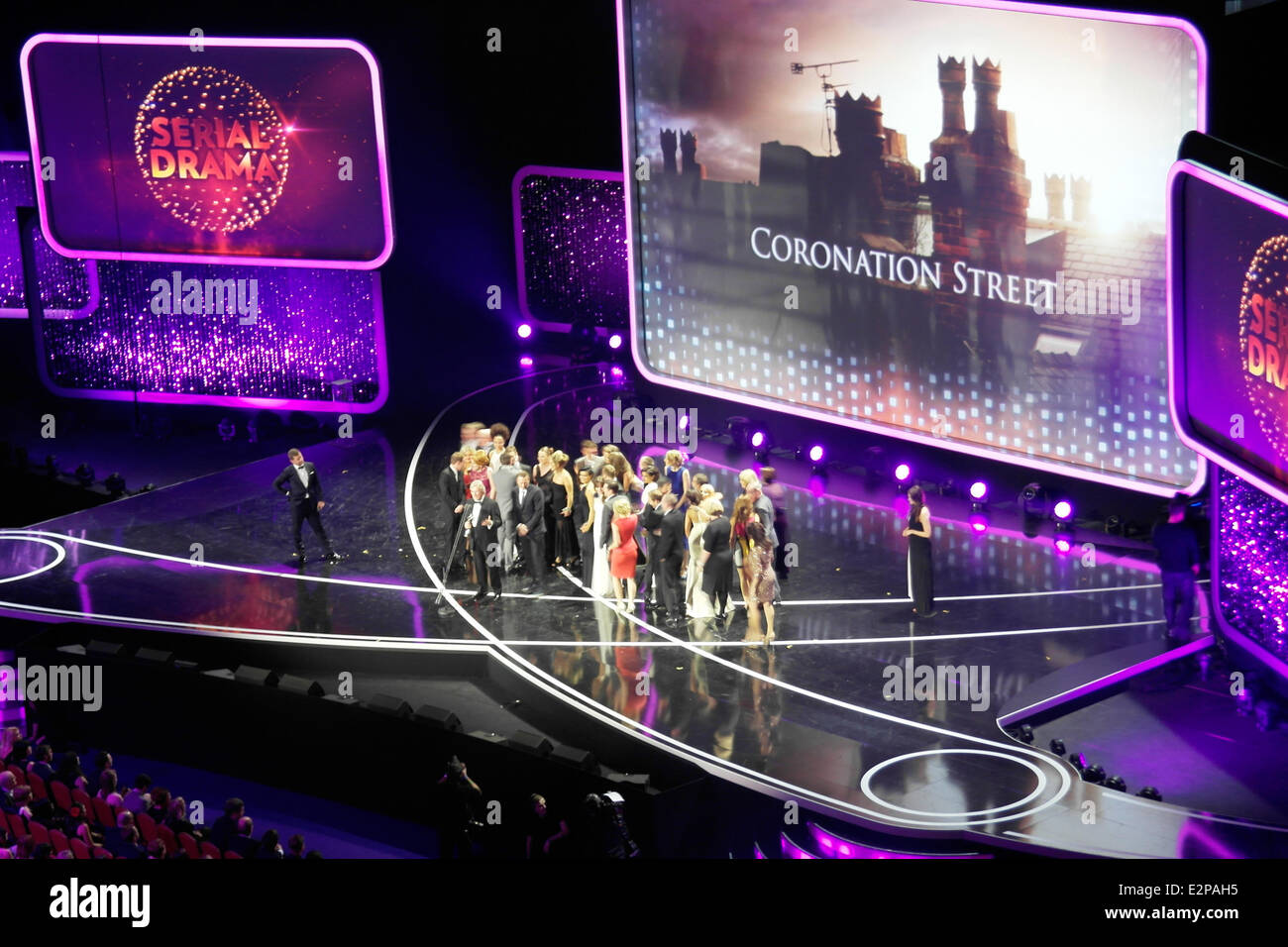 Stage presentations during The National Television Awards at the O2 ...