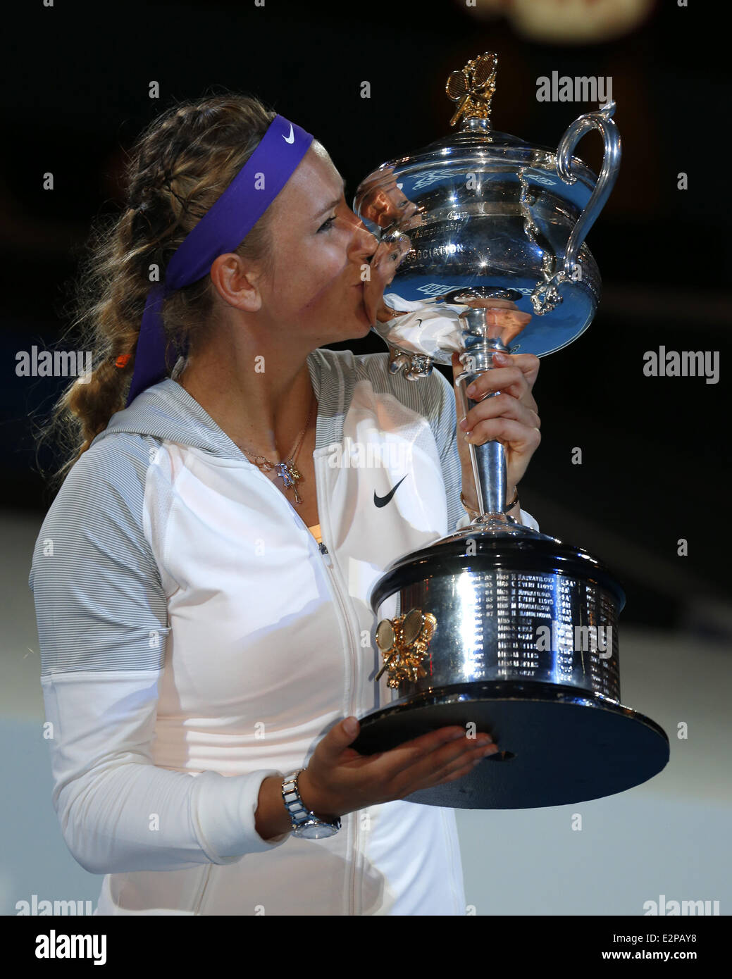 Victoria AZARENKA (Blr) defeated Na LI (Chn) winning the Australian ...